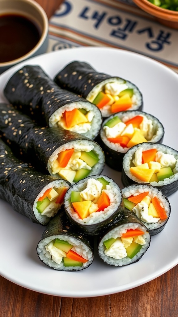 Delicious and Simple Egg Kimbap Recipe